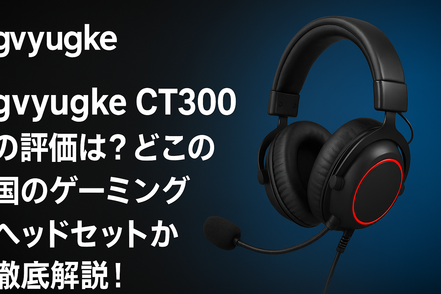 gvyugke CT300の評価は？どこの国のゲーミングヘッドセットか徹底解説！ | ゲーミング機器のまとめサイト