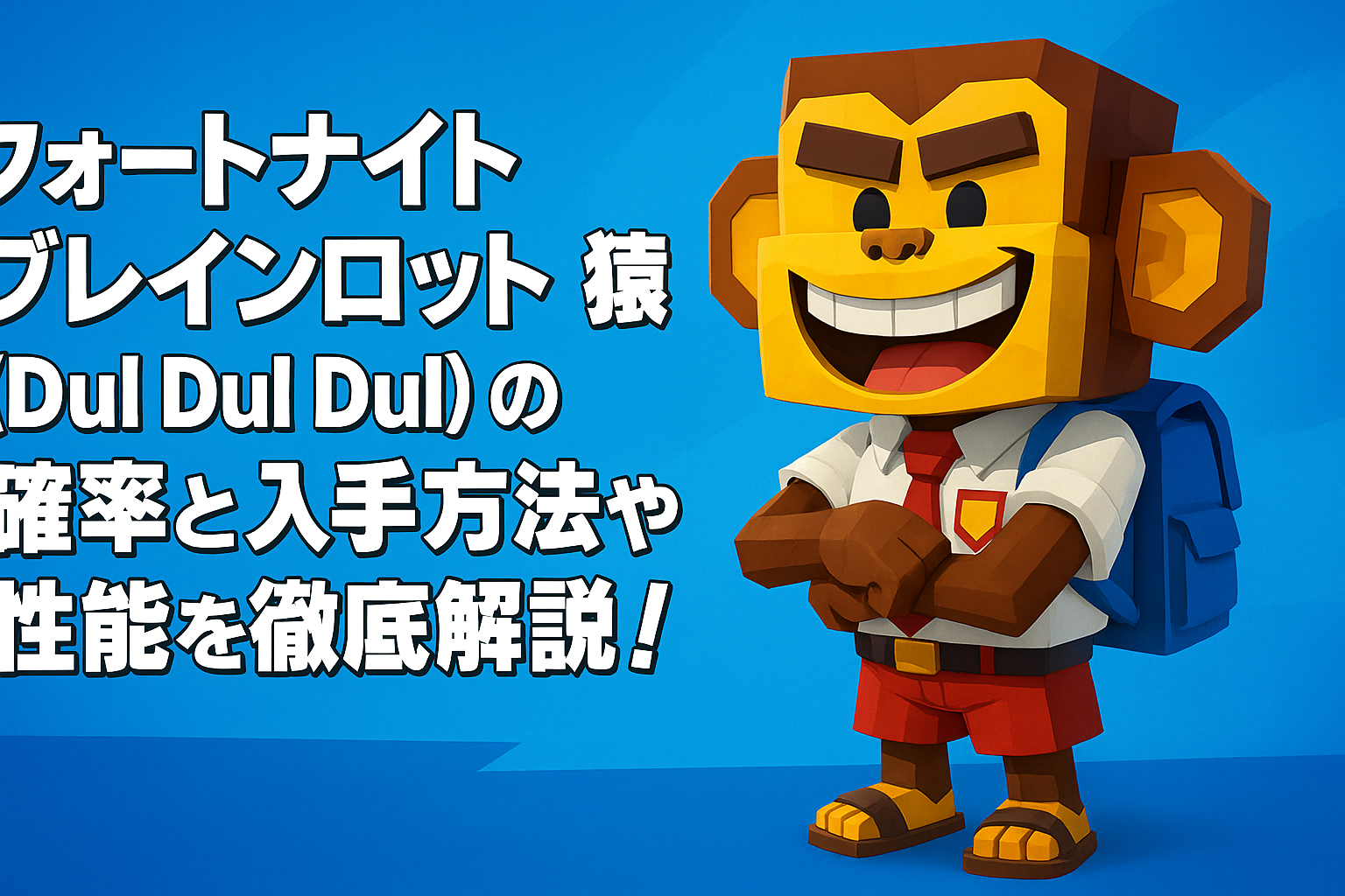 フォートナイト ブレインロット 猿（Dul Dul Dul）の確率と入手方法や性能を徹底解説！ | ゲーミング機器のまとめサイト